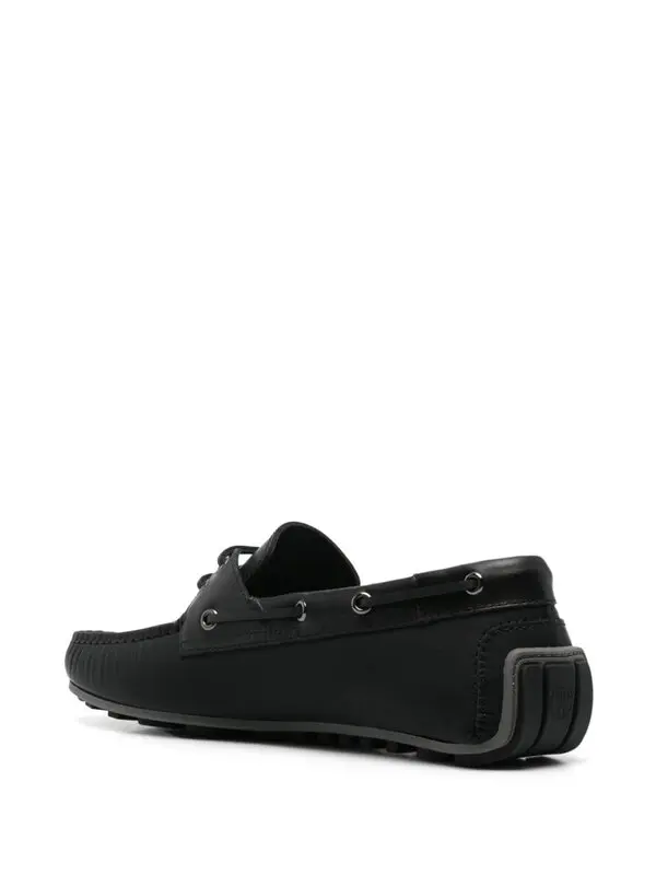 Moschino Plaque Boat Shoes