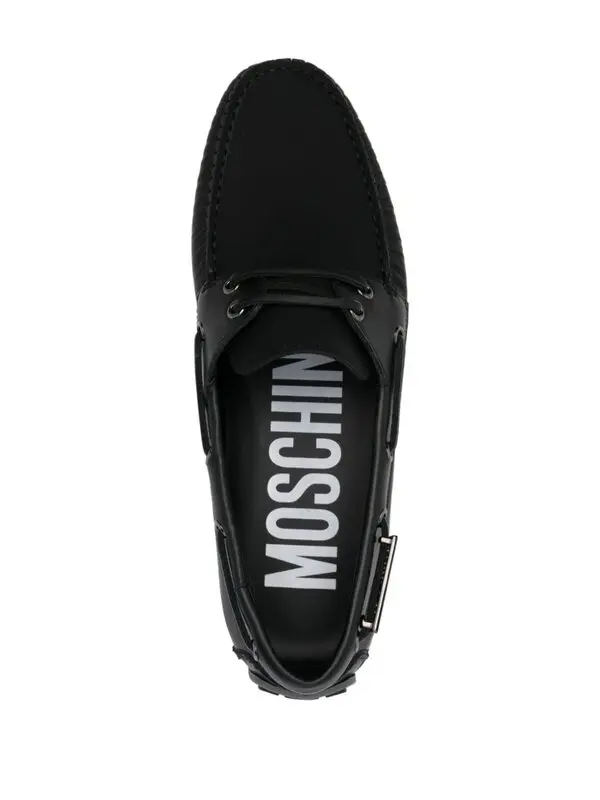 Moschino Plaque Boat Shoes