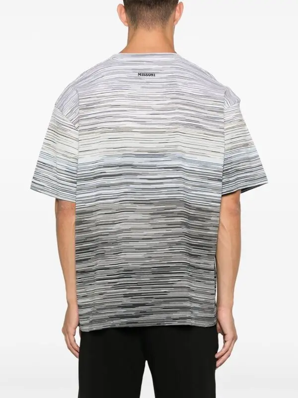 Missoni Logo-rubberised Striped T-shirt