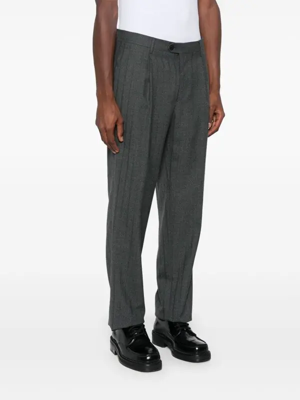 Etro Striped Pleated Trousers