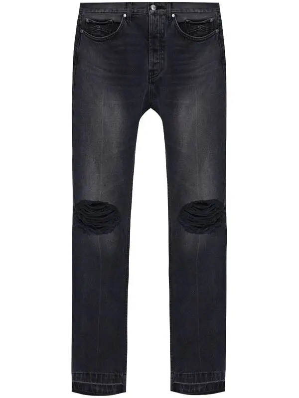 Rhude Distressed Straight Leg Jeans
