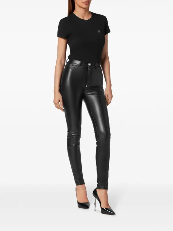 Philipp Plein Faux-leather Leggings