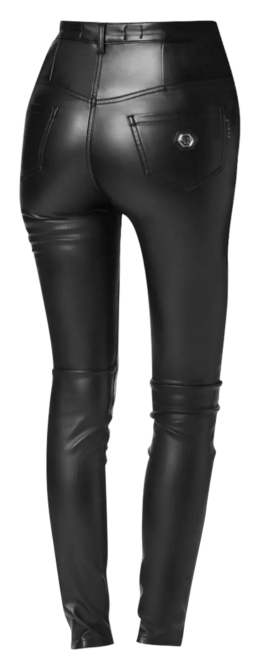 Philipp Plein Faux-leather Leggings