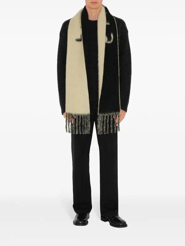 Burberry Logo-intarsia Reversible Scarf
