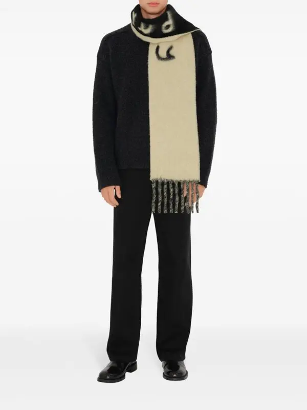 Burberry Logo-intarsia Reversible Scarf