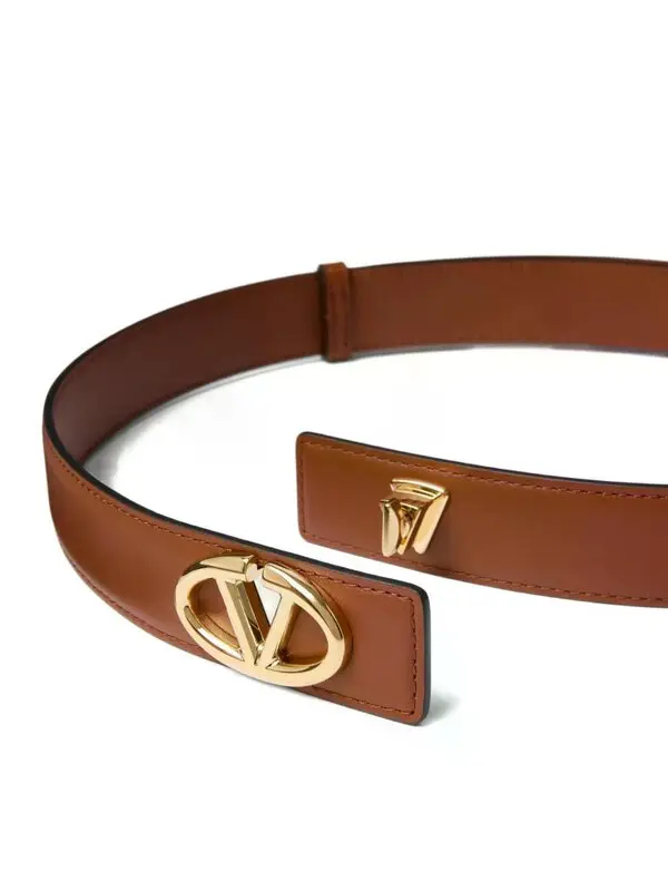 Valentino Garavani 30mm Vlogo The Bold Edition Belt - Brown