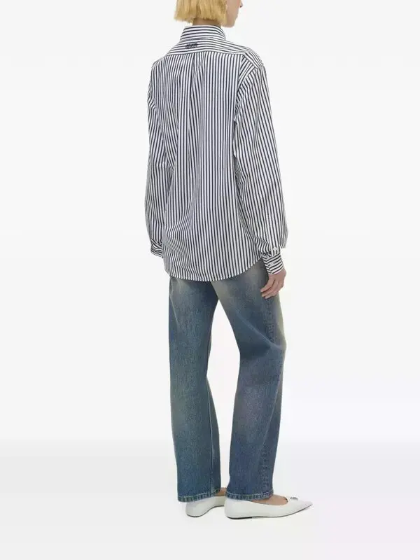 Marc Jacobs Striped Cotton Shirt - Black