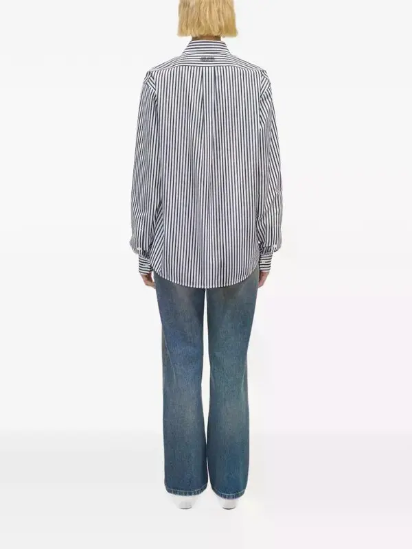 Marc Jacobs Striped Cotton Shirt - Black