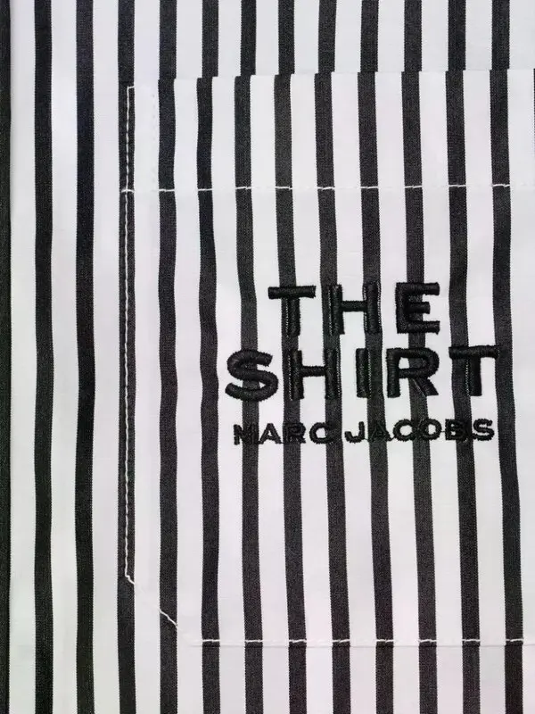 Marc Jacobs Striped Cotton Shirt - Black