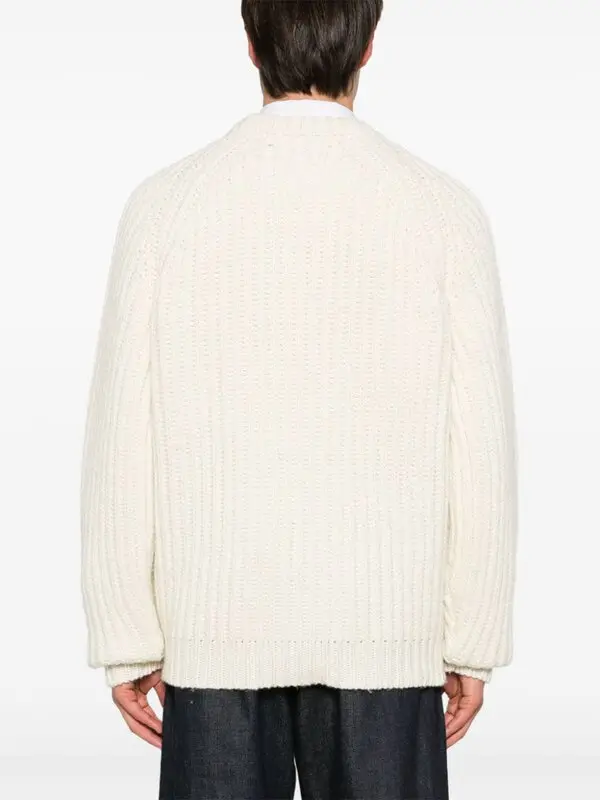 Drole De Monsieur Le Maille Tressée Slogan Jumper