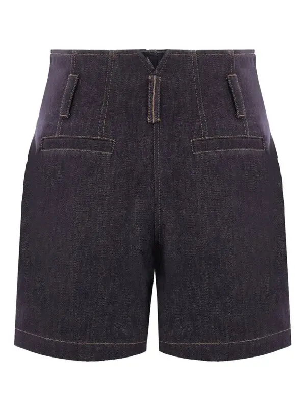 Brunello Cucinelli Denim Corset Shorts