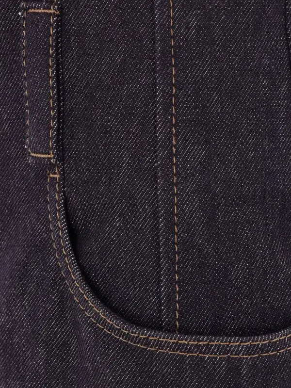 Brunello Cucinelli Denim Corset Shorts
