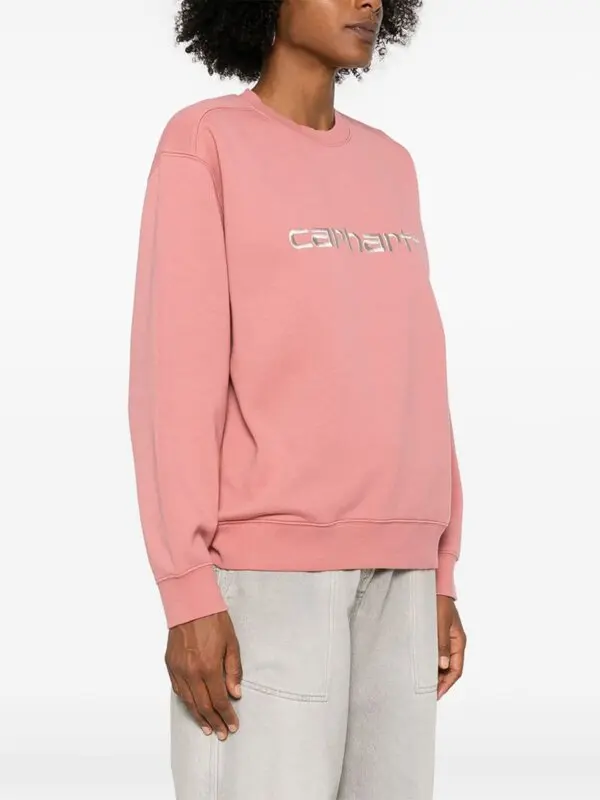 Carhartt Work In Progress Logo-embroidered Sweatshirt - Pink