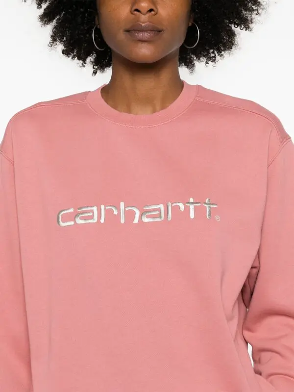 Carhartt Work In Progress Logo-embroidered Sweatshirt - Pink