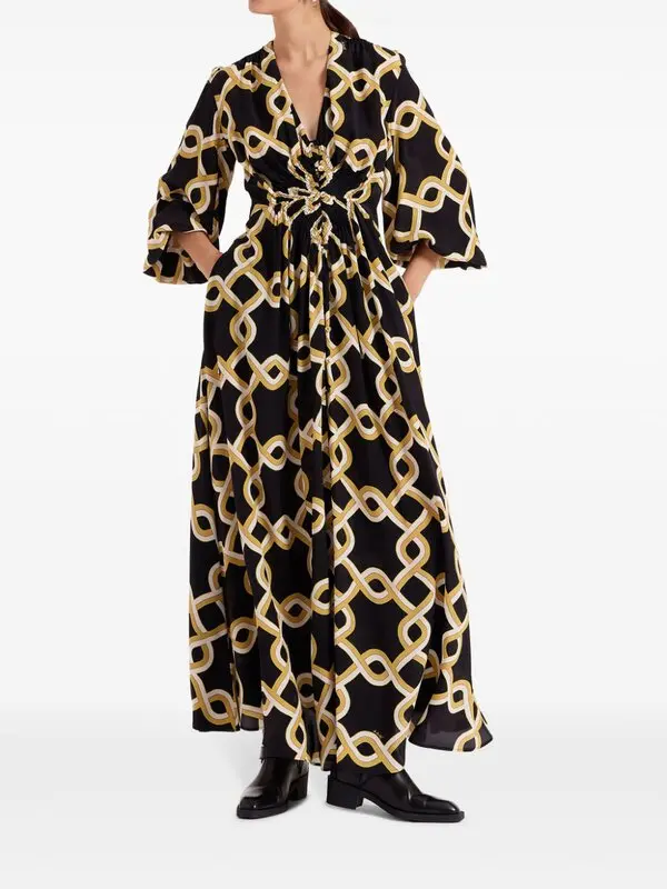 La DoubleJ Long Camerino Dress - Black