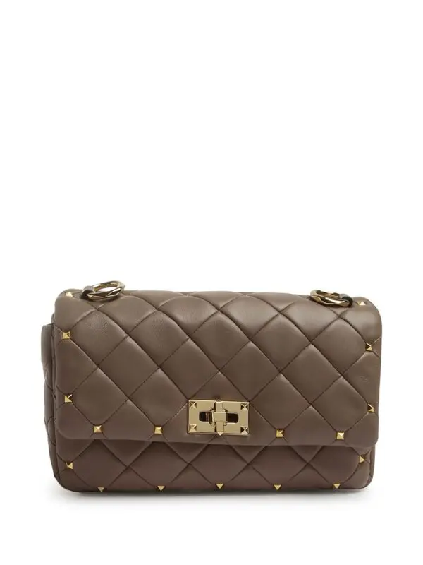 Valentino Garavani Rockstud Spike Shoulder Bag - Neutrals