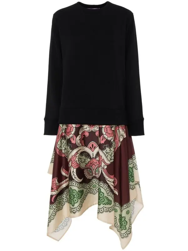 La DoubleJ Sporty Foulard Dress - Black