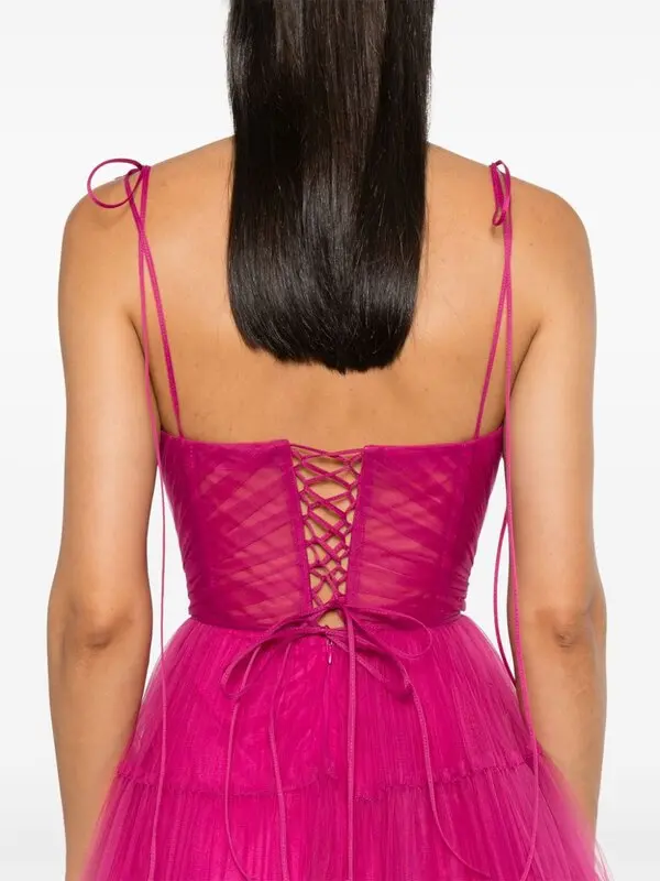 ANA RADU Tulle Midi Dress - Pink