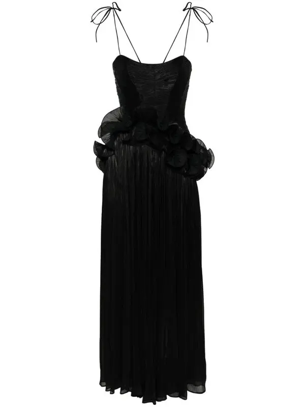 ANA RADU Ruffled Maxi Dress