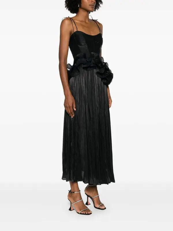 ANA RADU Ruffled Maxi Dress