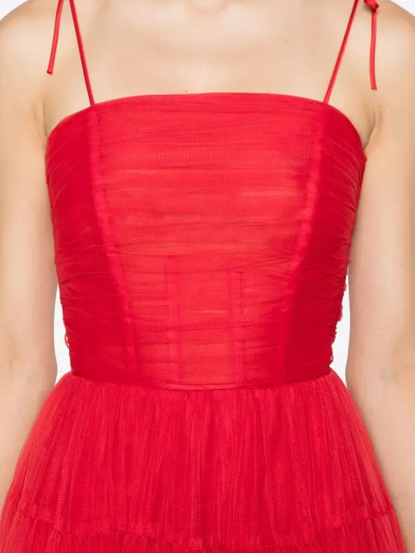 ANA RADU Tiered Maxi Dress - Red