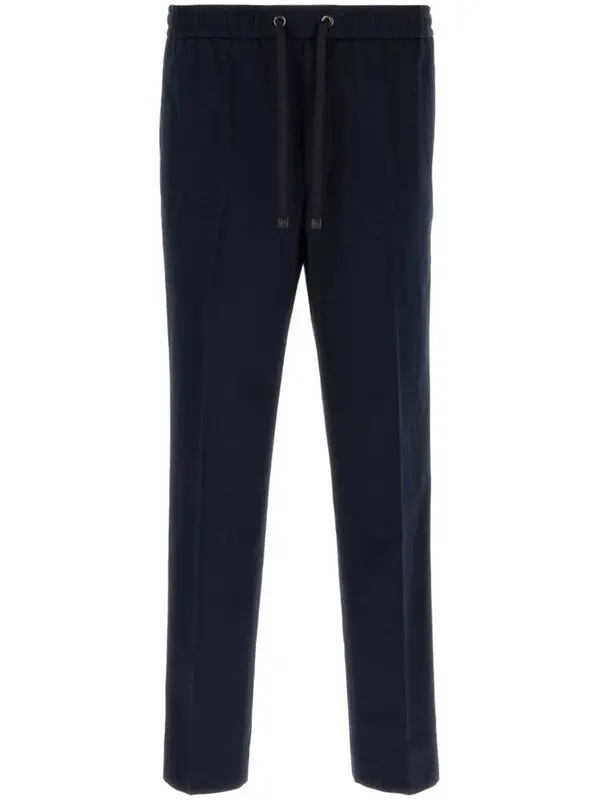 Moncler Pressed-crease Trousers - Blue