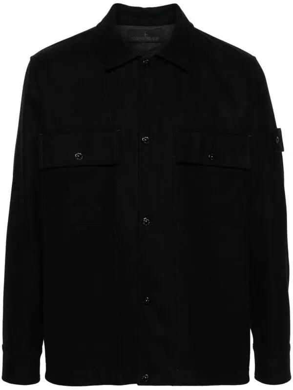 Stone Island Compass-patch Shirt Jacket