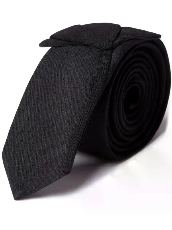 Valentino Garavani Embroidered Tie - Black