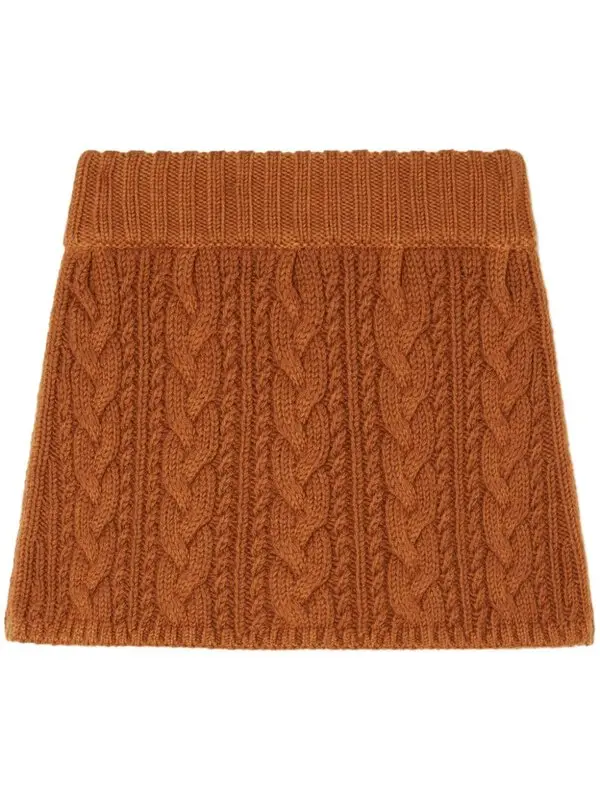 Alanui Cable-knit Skirt