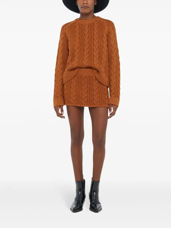 Alanui Cable-knit Skirt