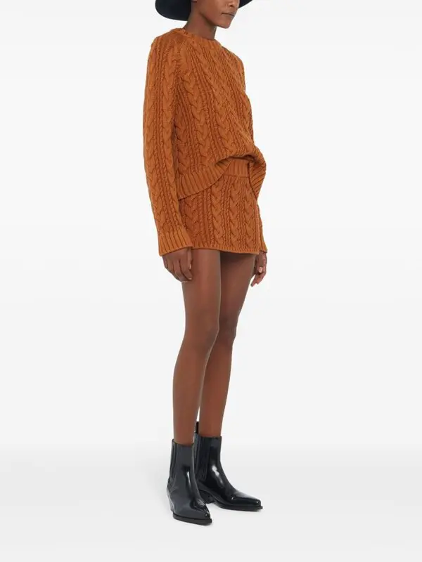 Alanui Cable-knit Skirt