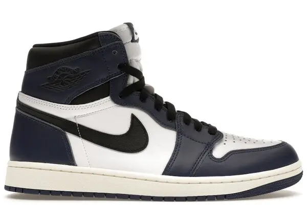 JORDAN 1 Retro High Og Sneakers - Midnight Navy Blue/black/white