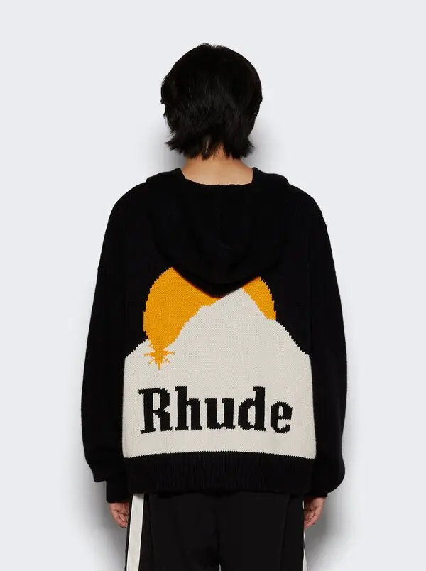 Rhude Moonlight Knit Zip-up Hoodie