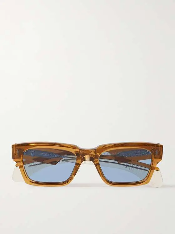 JACQUES MARIE MAGE Rectangular-frame Acetate Sunglasses