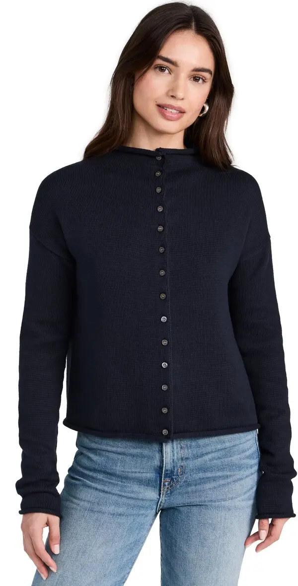 ALEX MILL Taylor Cardigan - Navy