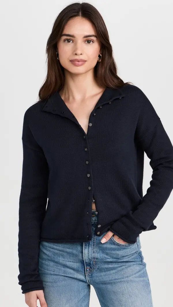 ALEX MILL Taylor Cardigan - Navy