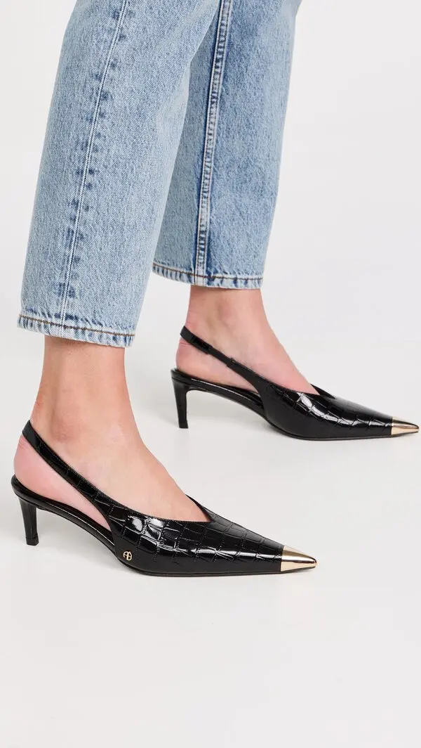 ANINE BING Nina Slingback Heels