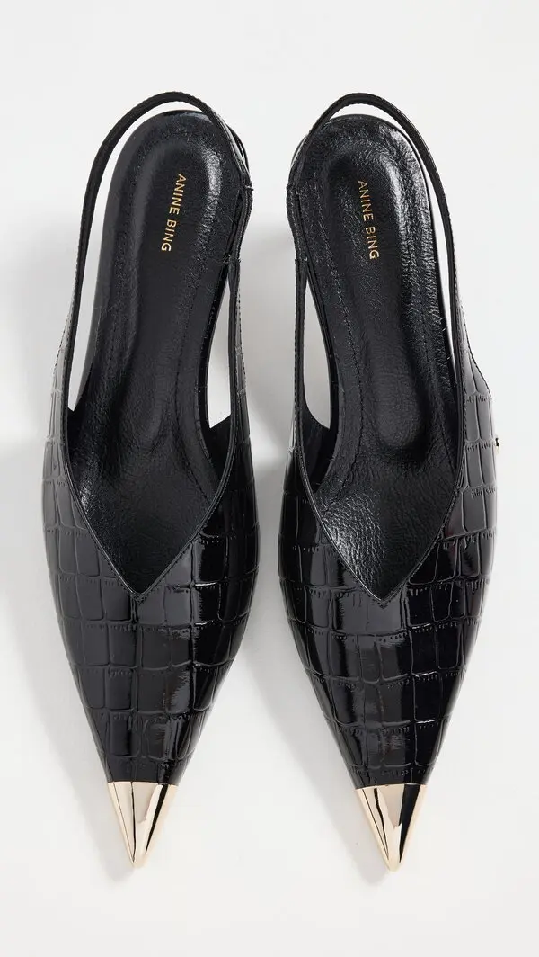 ANINE BING Nina Slingback Heels