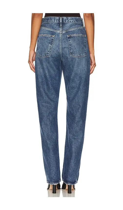 AGOLDE Kelly High Rise Relaxed Straight Jeans - Essence