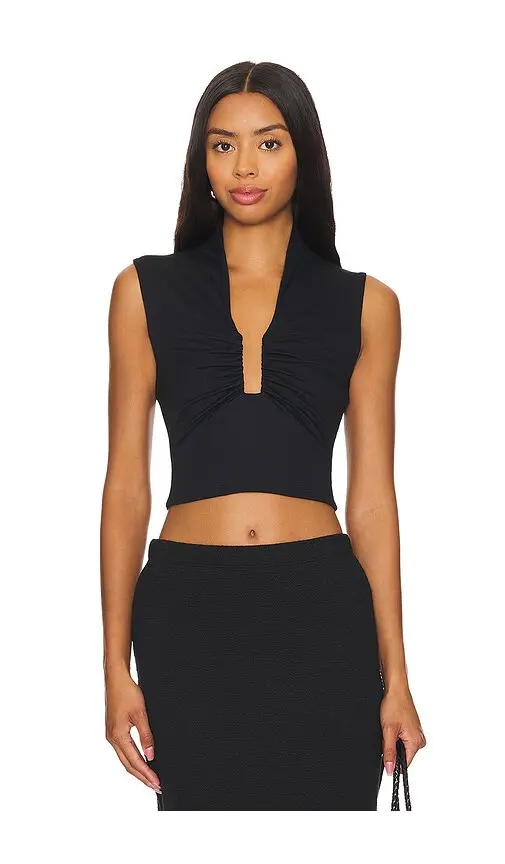 Susana Monaco Square Wire Sleeveless Top