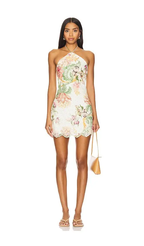 Hemant & Nandita Halterneck Eyelet Dress