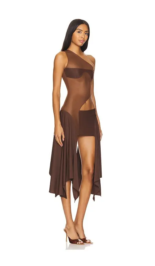 SKETCH-Y X Tricot Mesh Dress