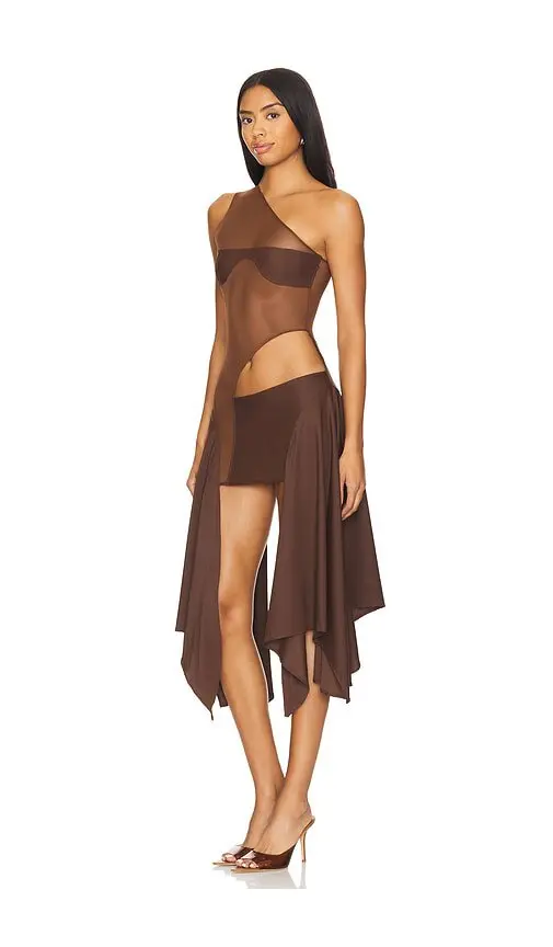 SKETCH-Y X Tricot Mesh Dress