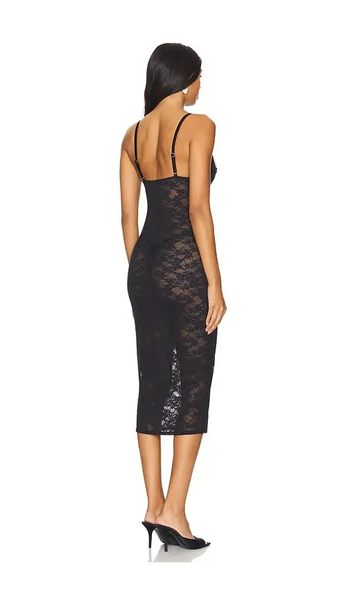 FLEUR DU MAL Le Stretch Lace Slip Dress