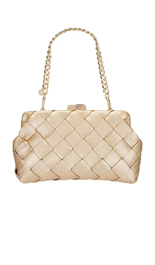 OLGA BERG Quinn Woven Clutch