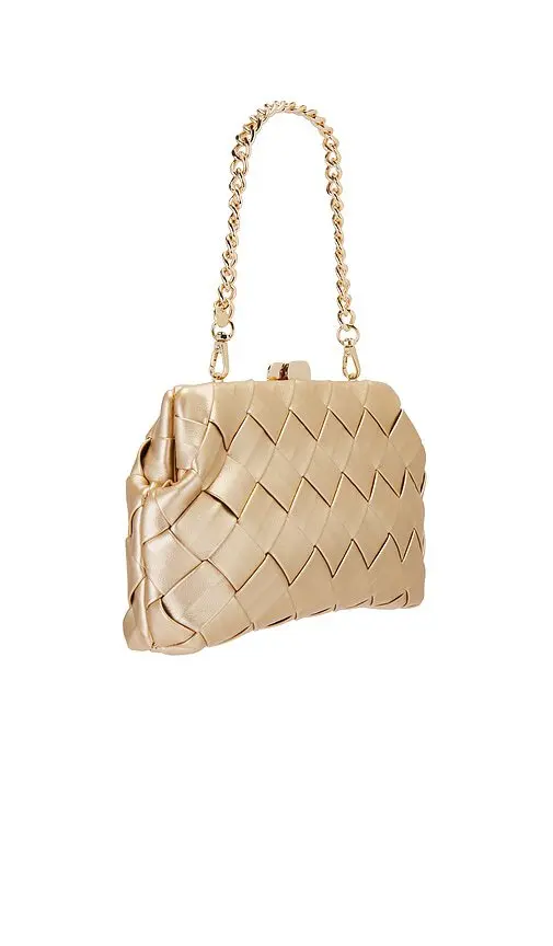 OLGA BERG Quinn Woven Clutch