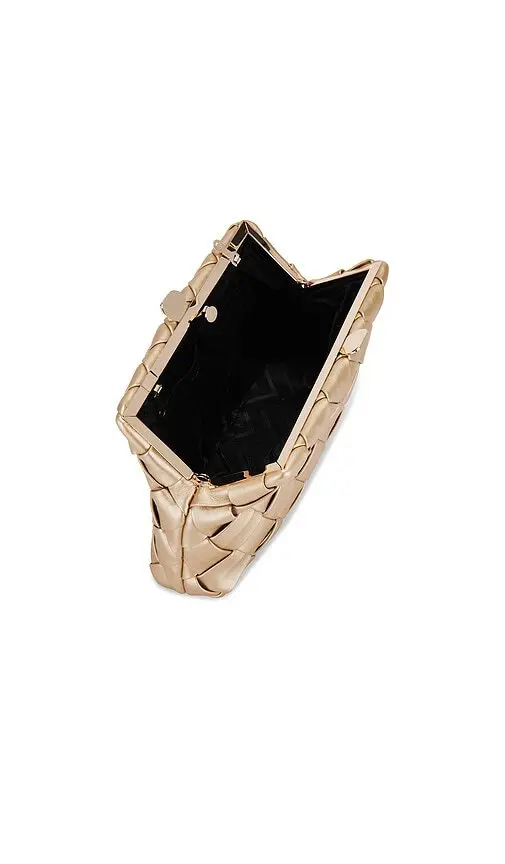 OLGA BERG Quinn Woven Clutch