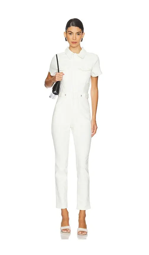 Good American Fit For Success Jumpsuit - Cloud White001