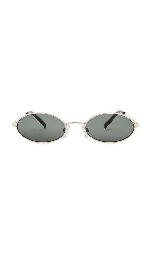 Le Specs Love Train Sunglasses - Bright Gold Khaki Mono