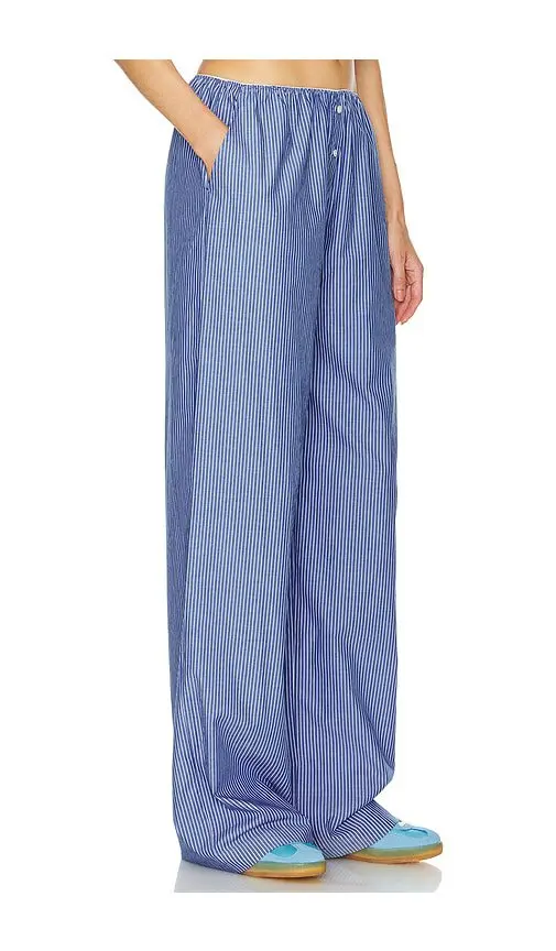 HELSA Pinstripe Poplin House Pants
